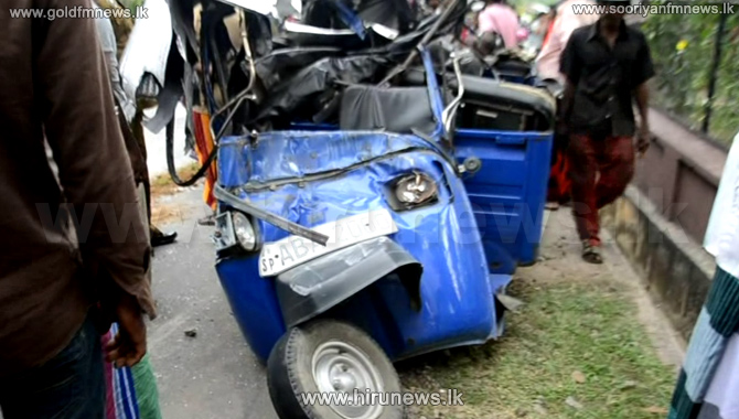 Head-on collision kills three-wheel driver - Gold FM News - Srilanka's ...