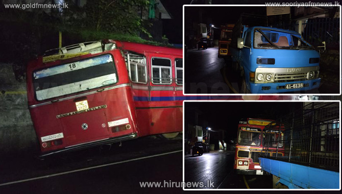 A bus hits a lorry and one person is hospitalized - Gold FM News ...