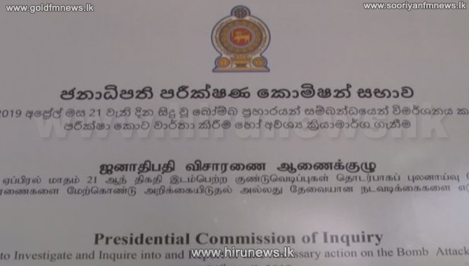 INTERIM REPORT OF COMMISSION LOOKING IN TO EASTER ATTACKS, TO THE PRESIDENT - Gold FM News ...