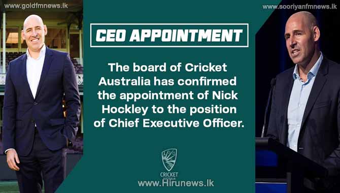Nick Hockley confirmed as Cricket Australia's CEO - Gold FM News ...