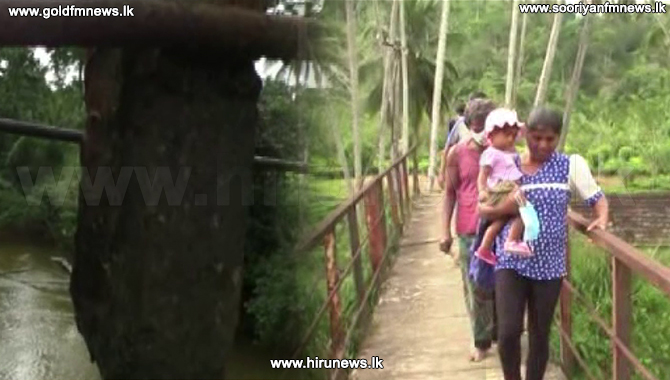 Dilapidated bridge that is on the verge of a disaster (Video) - Hiru ...
