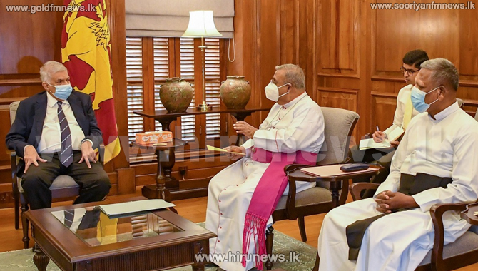 Bishop of the Roman Catholic Diocese of Mannar meets President - Hiru ...