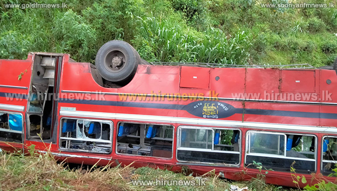 Nuwara Eliya bound bus falls down a precipice - 15 injured (Photos ...