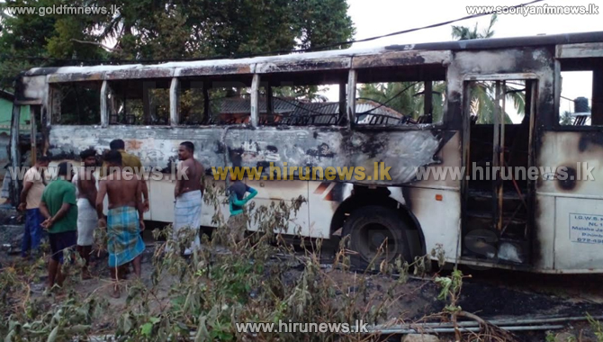 Bus Catches Fire in Jaffna - Hiru News - Srilanka's Number One News ...