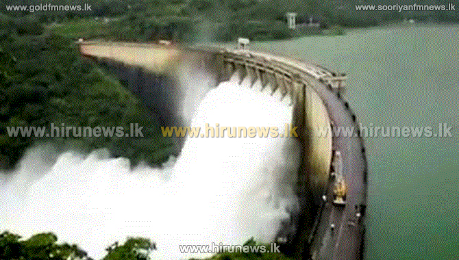 All sluice gates at Victoria reservoir open - Spectacular scenes (video ...