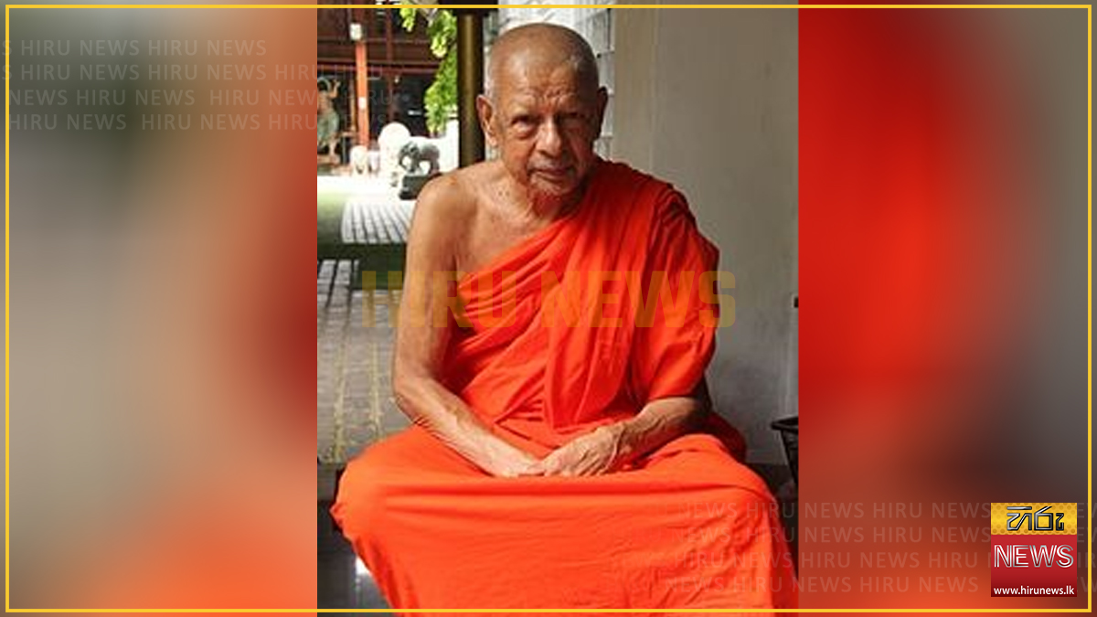 Final rites for Ven. Galboda Gnanissara Thero scheduled under state ...