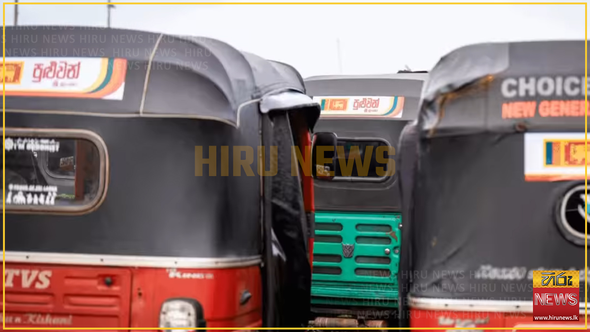 Three-wheeler owners displaying campaign stickers to be arrested - Hiru ...