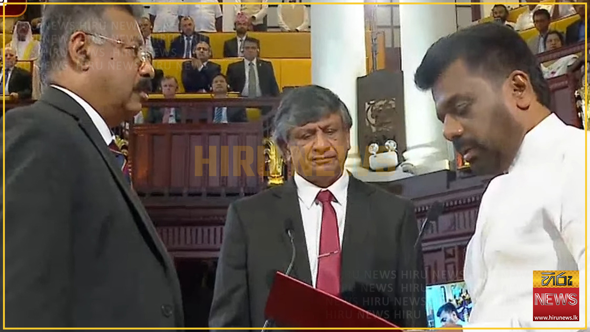 Anura Kumara Dissanayake sworn in as 9th Executive President of Sri ...