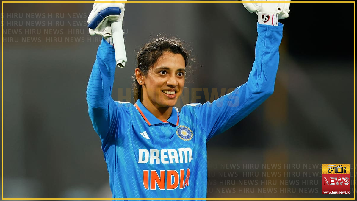 ස්ම්‍රිති මන්දානා 2024 සඳහා ICC කාන්තා එක්දින ක්‍රිකට් ක්‍රීඩිකාව වෙයි ...