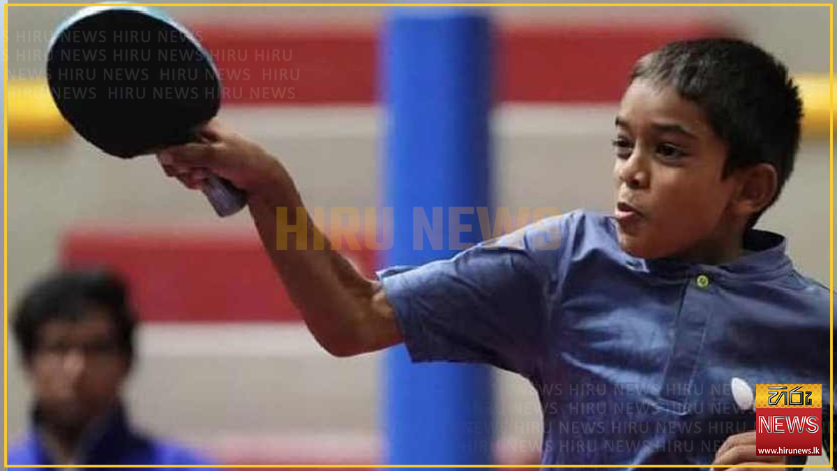 Taavi Samaraweera reaches number six in U-11 world table tennis ...