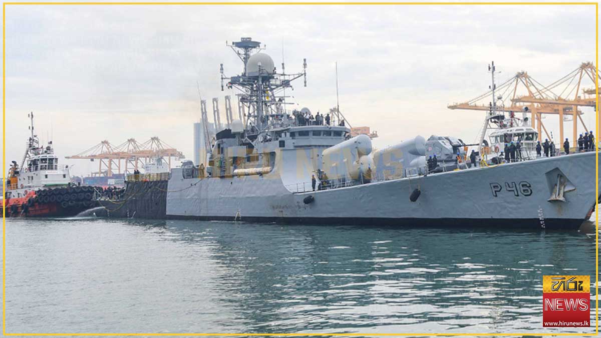 Indian Navy warship arrives at Colombo Port - Gold FM News - Srilanka's ...