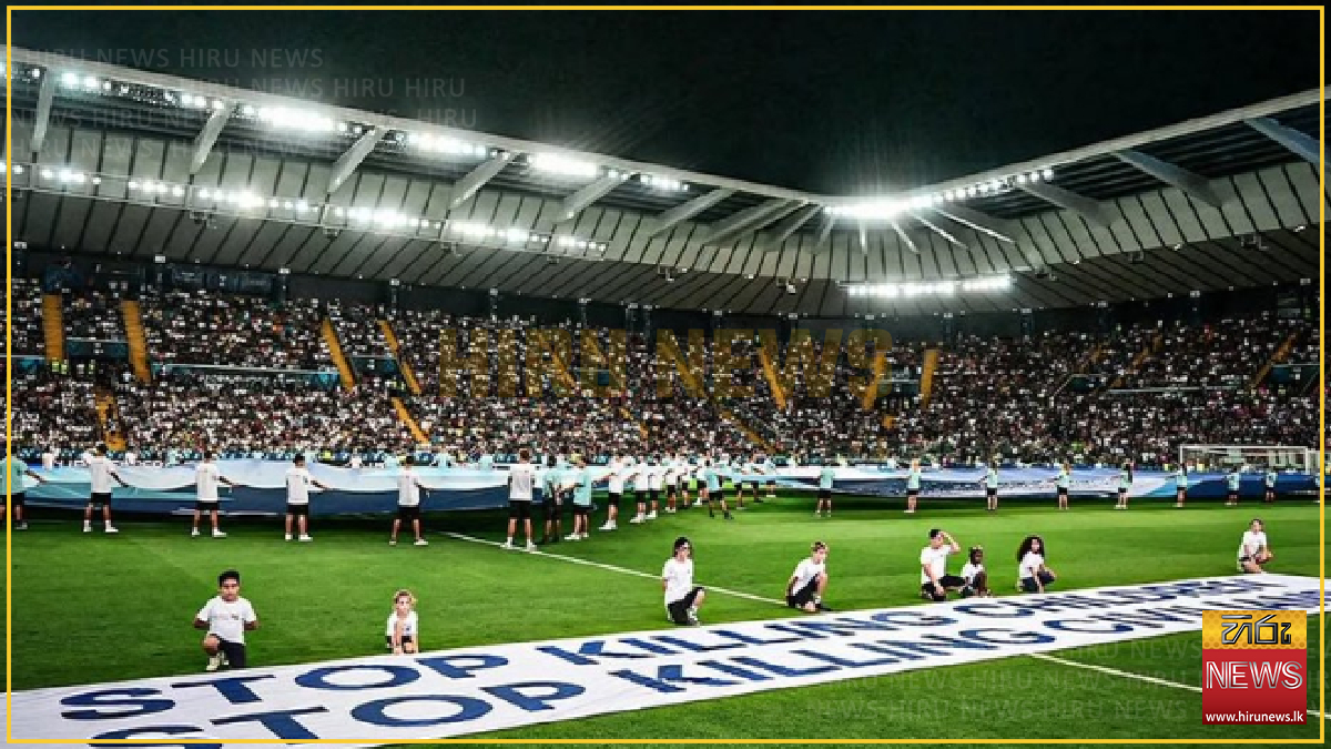 CRITICISM AFTER UEFA DISPLAYS 'STOP KILLING CHILDREN' BANNER - Gold FM ...