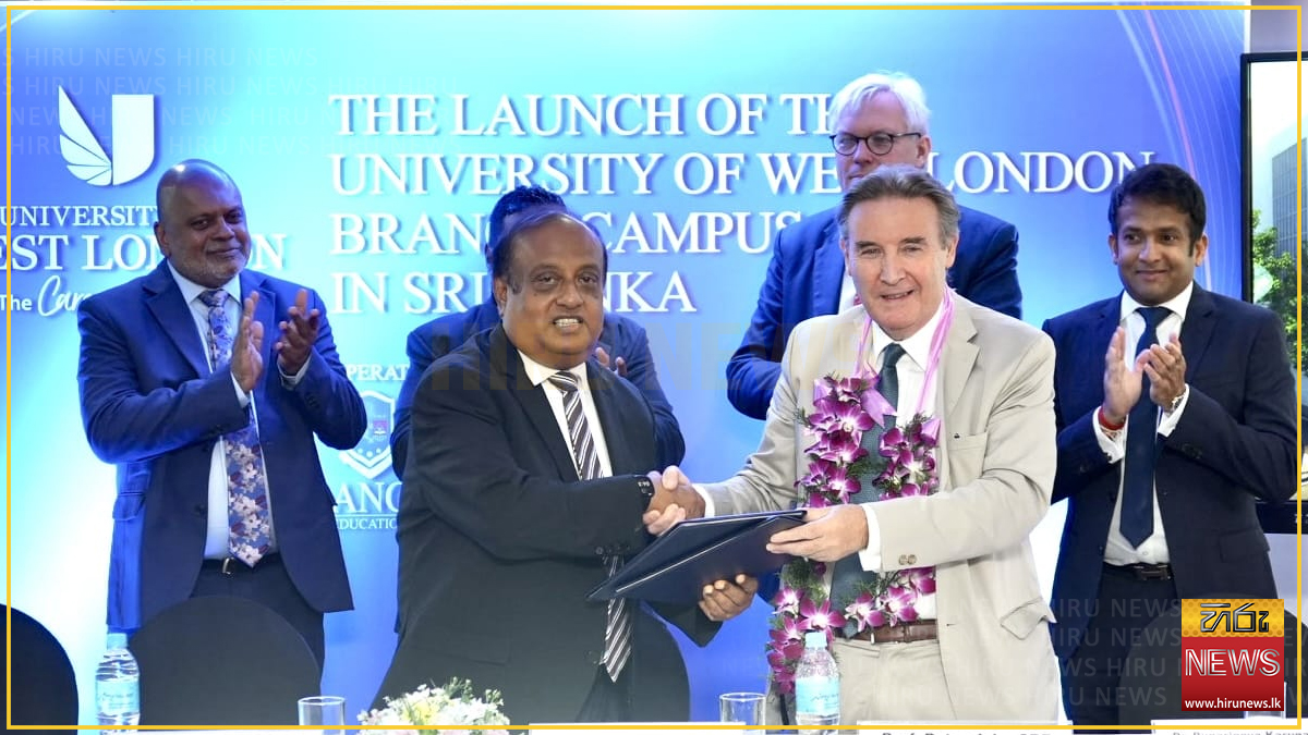 University of West London to open first UK Branch Campus in SL - Hiru ...