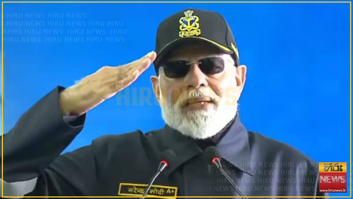 Indian PM Modi celebrates Diwali with Navy personnel - Hiru News ...