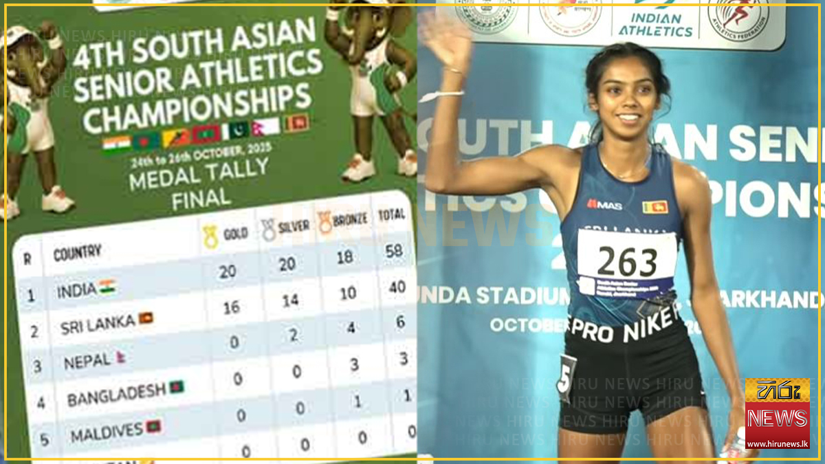 Sri Lankan athletes at second place at South Asian Athletics ...