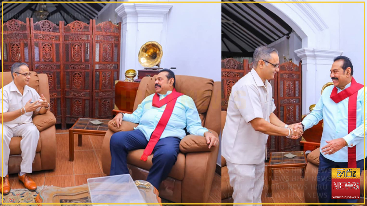 Indian Consul General visits Mahinda Rajapaksa on his birthday - Gold ...