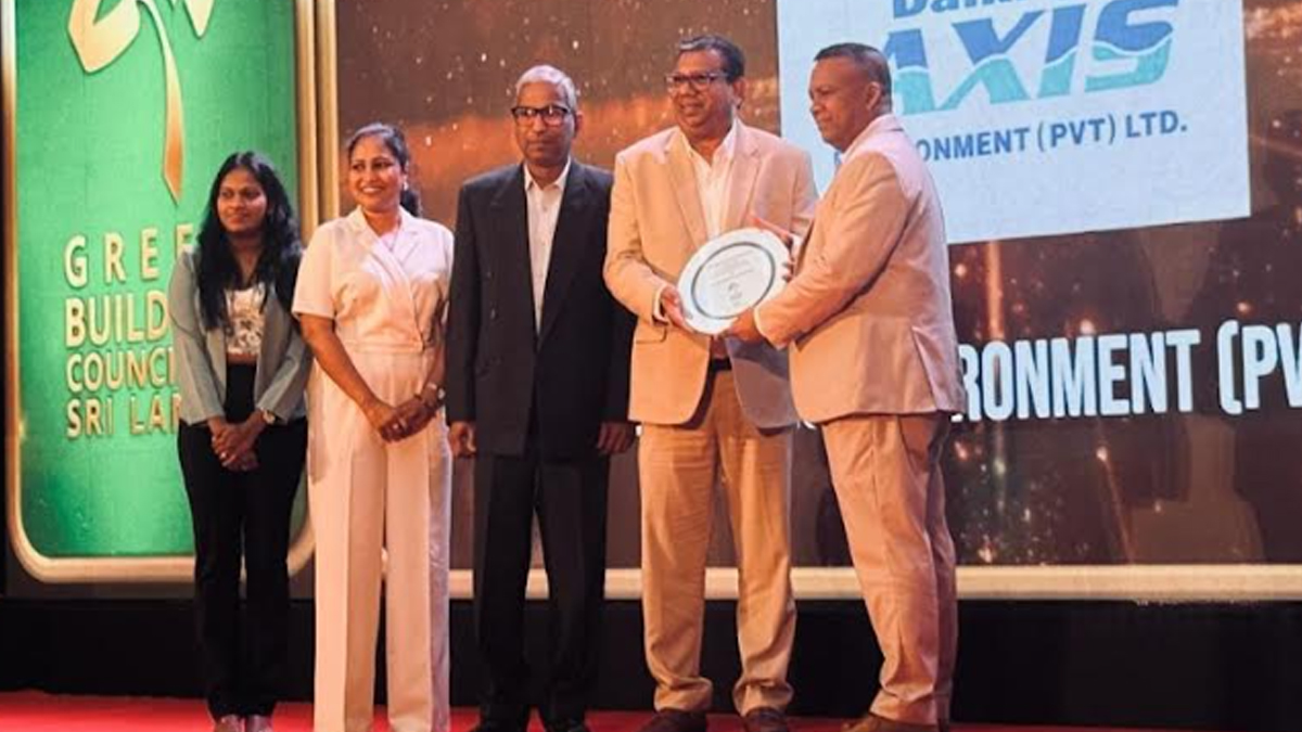 Daiki Axis Sri Lanka honoured for Green Leadership - Hiru News ...