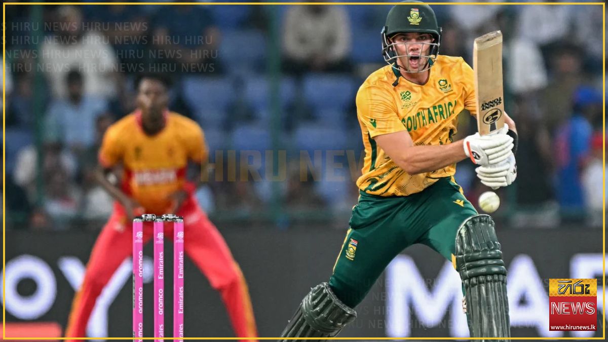 South Africa secure five-wicket victory over Zimbabwe in T20 World Cup ...
